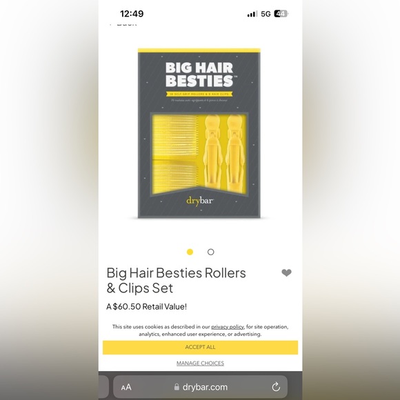 Drybar | Hair | Self Grip Rollers Hair Clips | Poshmark
